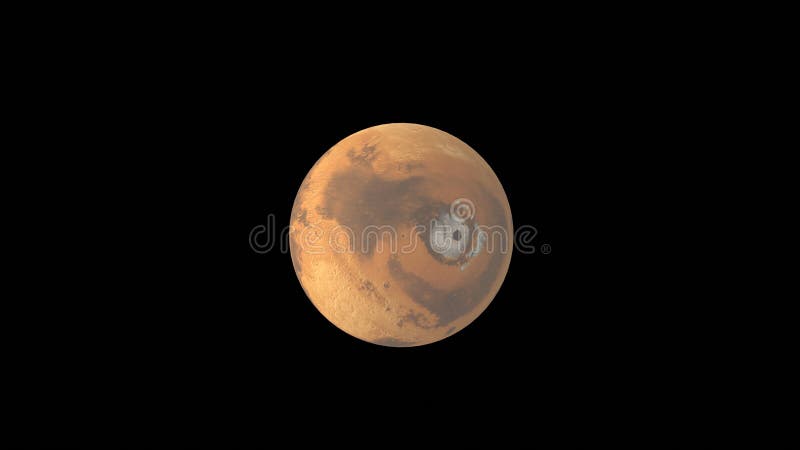 Mars Planet with Black Background Stock Photo - Image of outer, surface ...