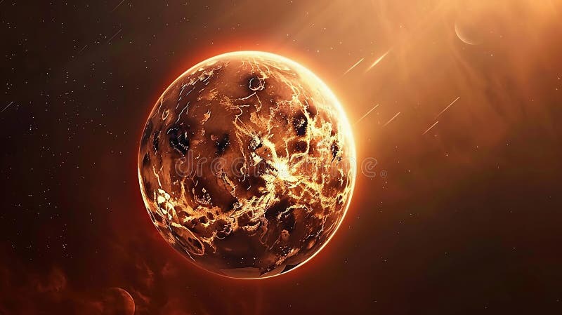 Mars Planet in Black Deep Space. Minimalistic Sci-fi Wallpaper. Mars ...