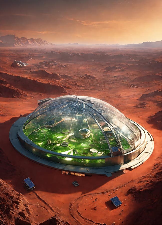 Mars Planet. 3D Render. Science Fiction Illustration Stock Illustration ...