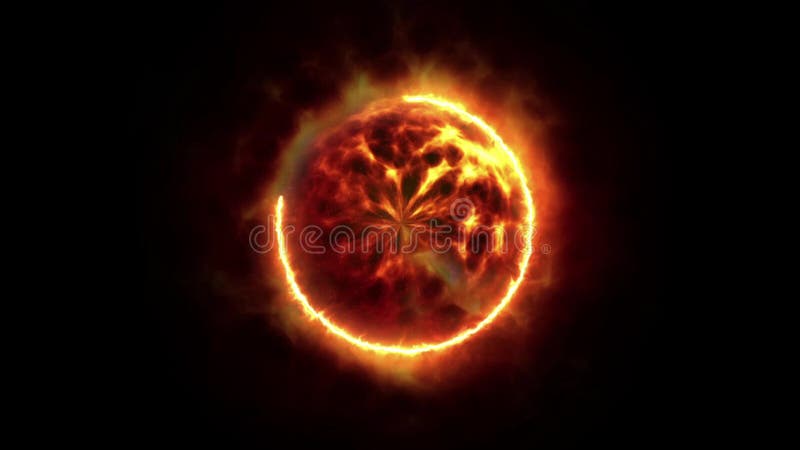 Mars Planet on Fire Sphere on Fire Stock Video - Video of destruction ...