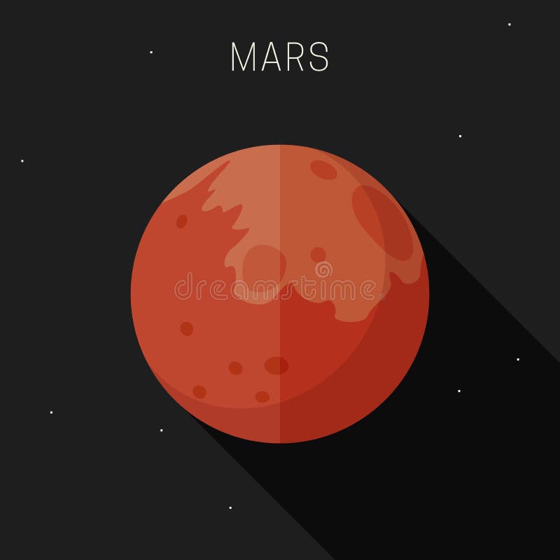 Mars planet stock vector. Illustration of science, concept - 89695107