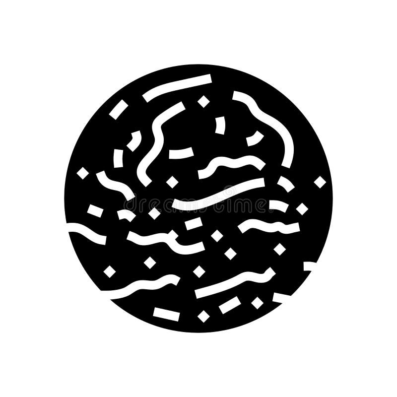 Mars Planet Glyph Icon Vector Illustration Stock Vector - Illustration ...