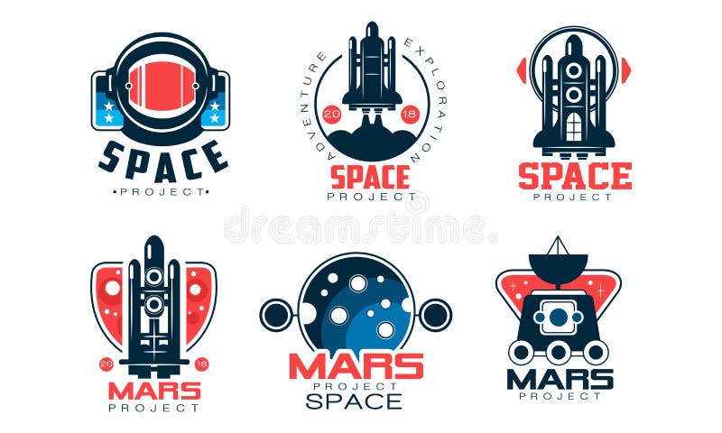 Mars Project Logo Collection, Space, Exploration, Red Planet ...