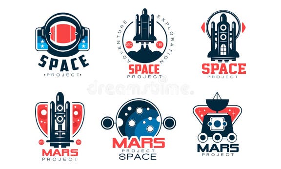 Mars Project Logo Collection, Space, Exploration, Red Planet ...
