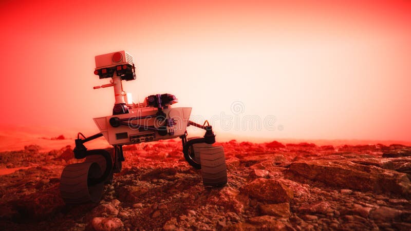 Mars Rover Red Planet Stock Illustrations – 1,105 Mars Rover Red Planet ...