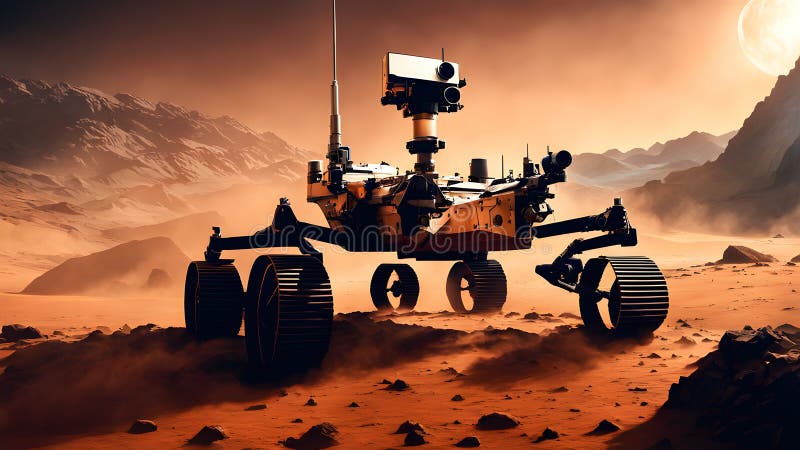 Space Rover Exploration, Navigating Uncharted Terrain of an Alien World ...