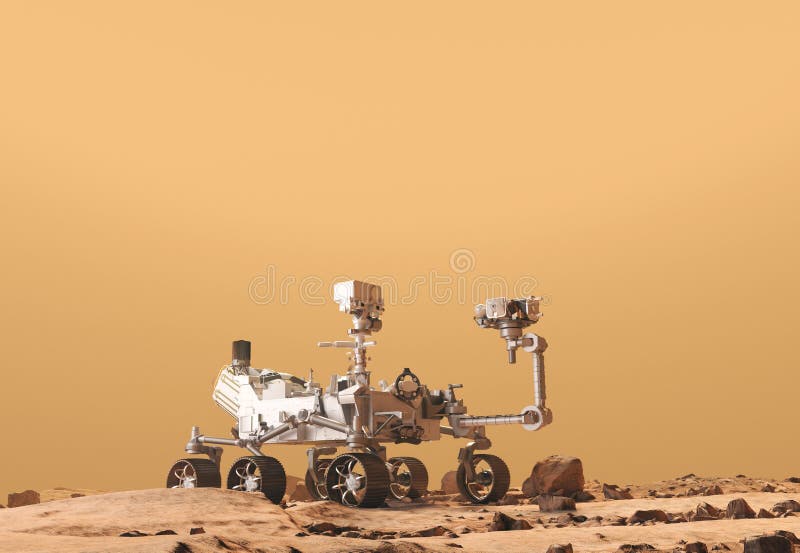 Mars Rover Perseverance Exploring the Red Planet. Exploration Mission ...