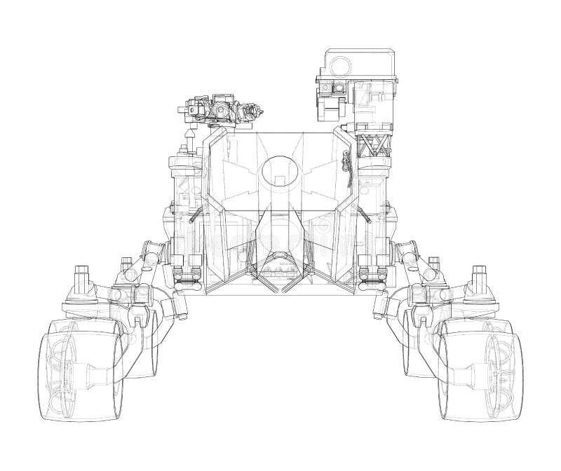 Mars Rover. Vector Rendering of 3d Stock Vector - Illustration of ...