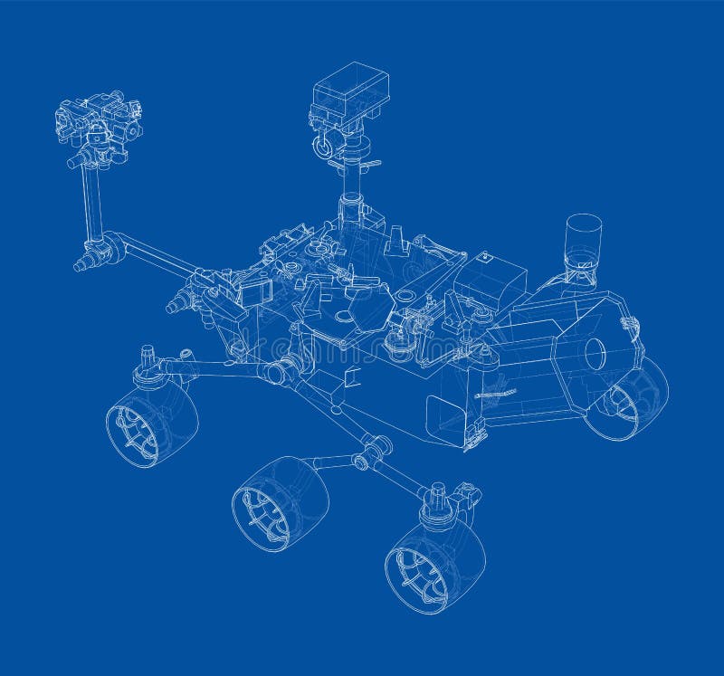 Mars Rover. Vector Rendering of 3d Stock Vector - Illustration of ...
