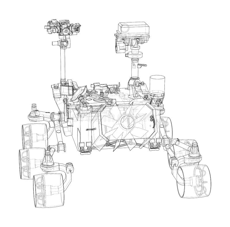 Mars Rover. Vector Rendering of 3d Stock Vector - Illustration of robot ...