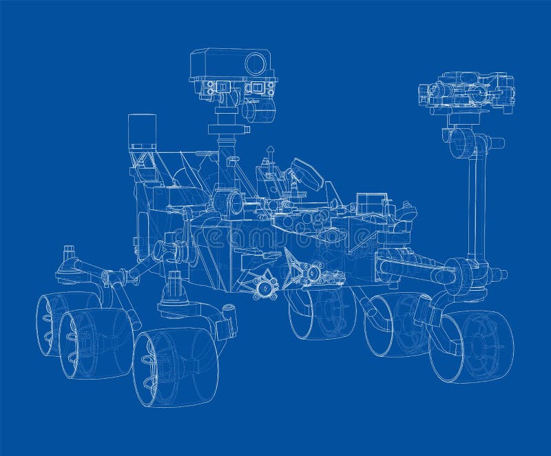 Mars Rover. Vector Rendering of 3d Stock Vector - Illustration of rover ...