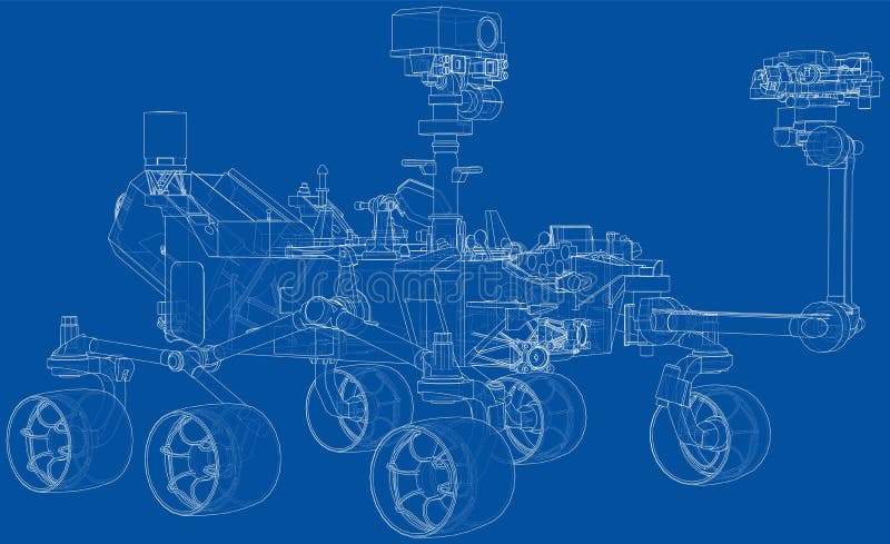 Mars Rover. Vector Rendering of 3d Stock Vector - Illustration of ...