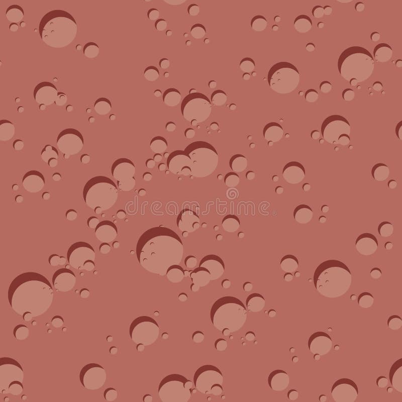 Mars Seamless Pattern. Vector Illustration of Surface of Mars Stock ...