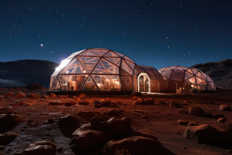 Mars Simulation Habitat Laboratory for Experiments Stock Image - Image ...