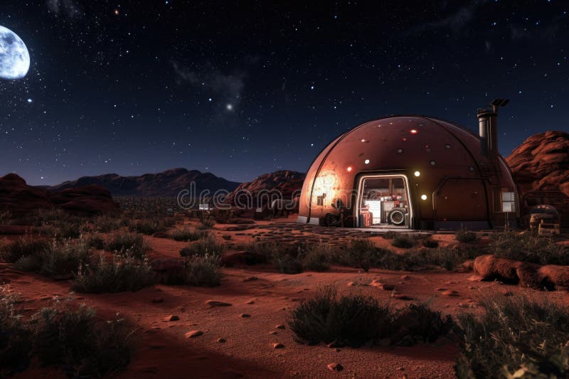 Mars Simulation Habitat Laboratory for Experiments Stock Image - Image ...