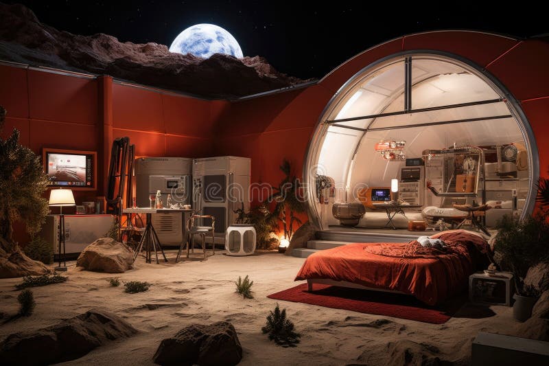 Mars Simulation Habitat Laboratory for Experiments Stock Image - Image ...