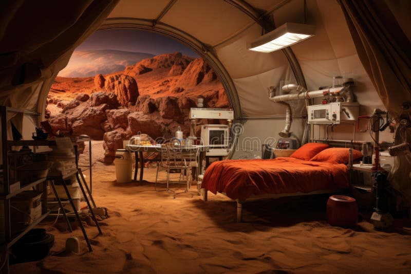 Mars Simulation Habitat Laboratory for Experiments Stock Image - Image ...