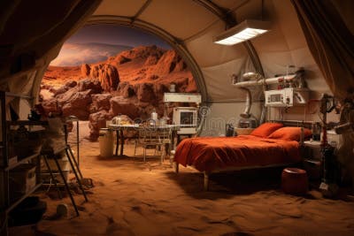 Mars Simulation Habitat Laboratory for Experiments Stock Image - Image ...