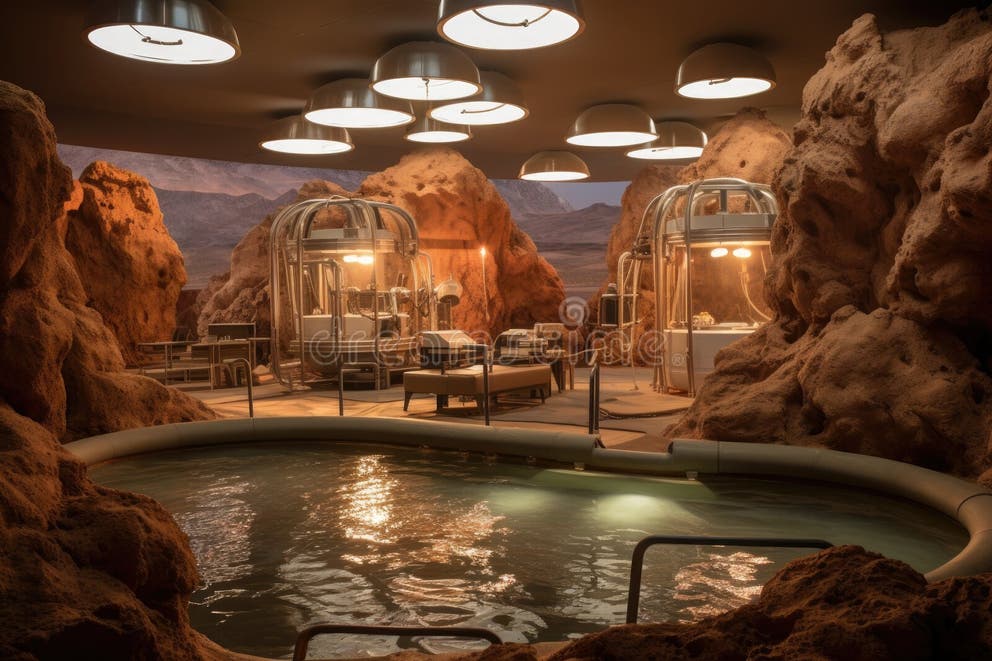 Mars Simulation Habitat Laboratory for Experiments Stock Illustration ...