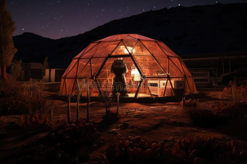 Mars Simulation Habitat Laboratory for Experiments Stock Image - Image ...