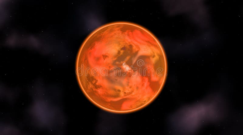 Mars and Stars. Red Planet in a Deep Space Stock Image - Image of ...
