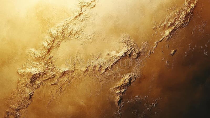 Mars Surface Texture with Golden Planet, and Space Background Stock ...