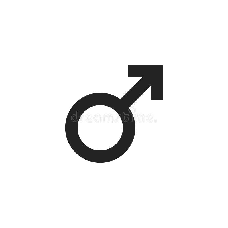 Mars-Symbol Glyph-Vektor-Ikone, Symbol Oder Logo Vektor Abbildung ...