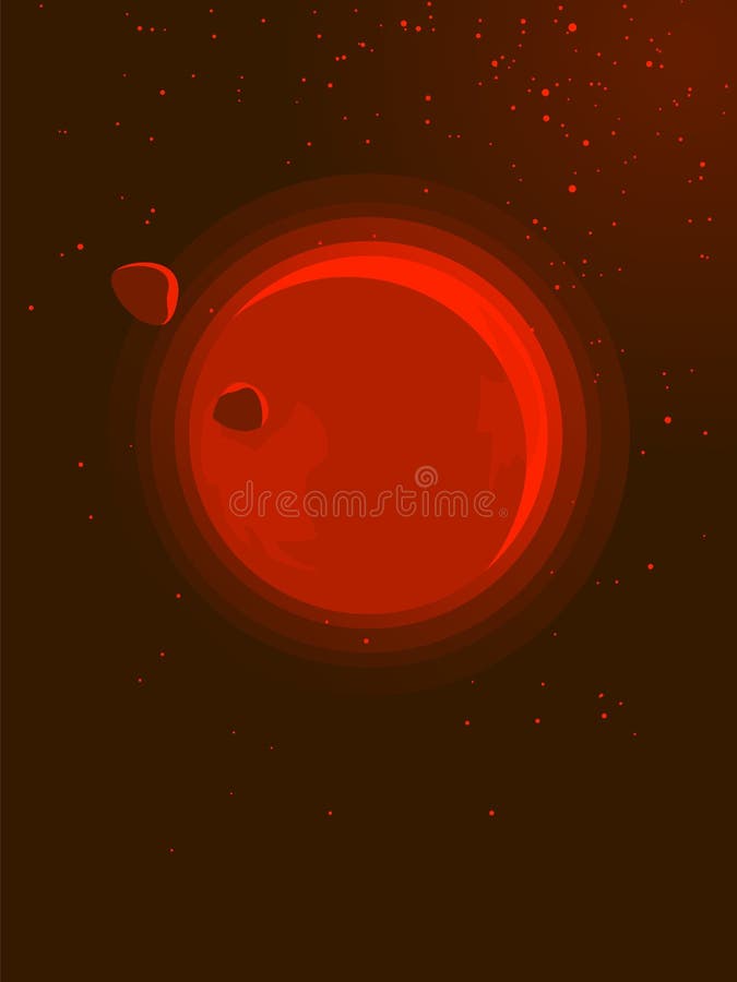 Mars und Monde vektor abbildung. Illustration von deimos - 40014513