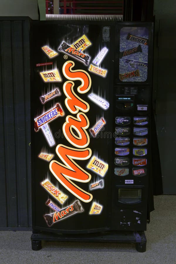 Mars Vending machine editorial stock photo. Image of money - 23995693