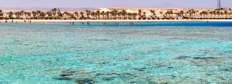 Marsa alam coral beach editorial stock photo. Image of panorama - 16957403