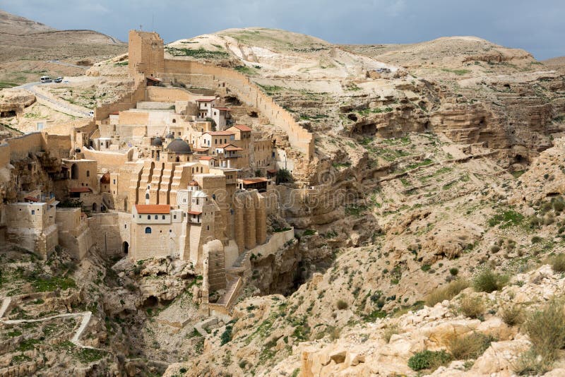 Marsaba monastery stock image. Image of west, saba, church - 29684129
