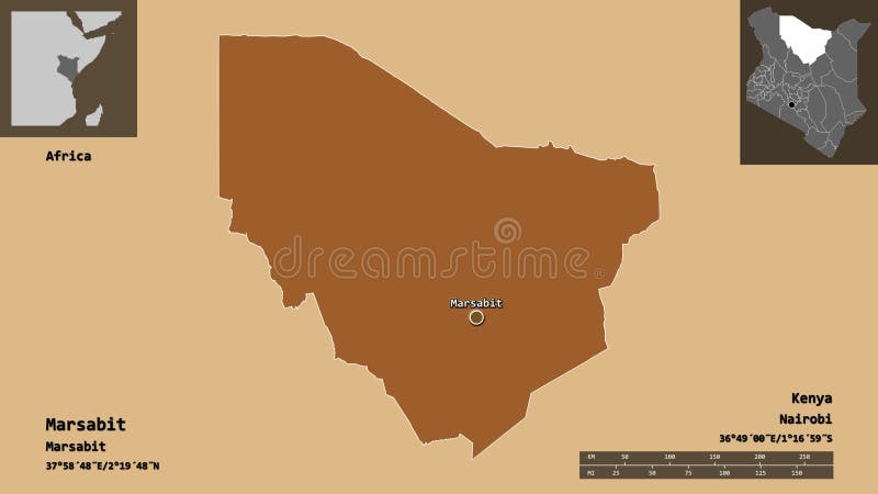 Marsabit, County of Kenya,. Previews. Pattern Stock Illustration ...