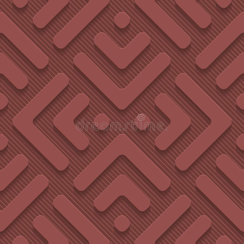 Marsala Color Perforated Paper Stock Vector - Illustration of effect ...