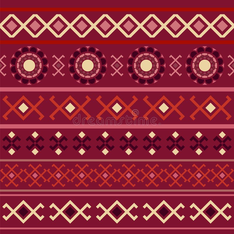 Marsala Seamless Geometric Pattern Stock Vector - Illustration of ...
