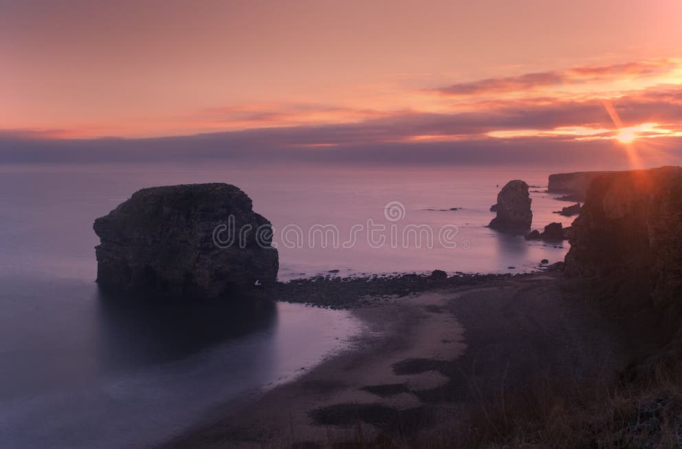 Marsden Bay stock image. Image of stack, north, seastack - 18226785