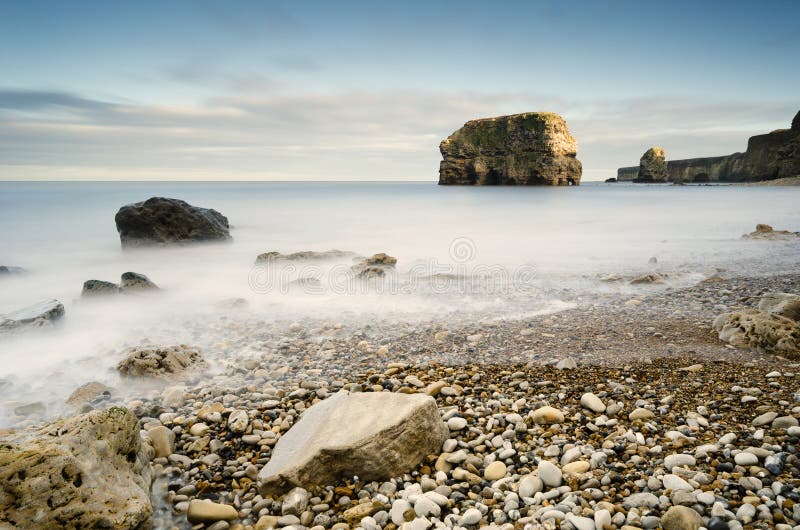 Marsden Rock in Smooth Water Stock Image - Image of rock, scenic: 29363871