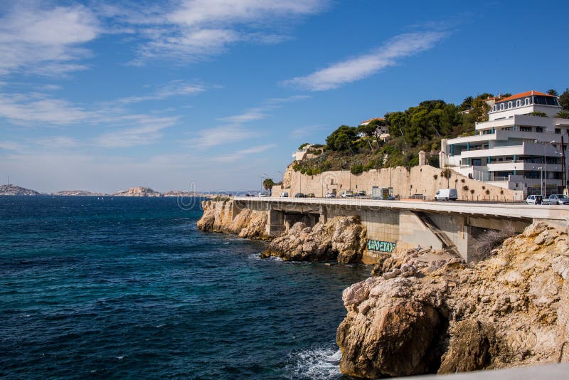 Marseille coast stock photo. Image of vacation, port - 84363502