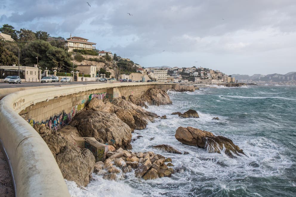 Marseille storm of Mistral stock image. Image of marseille - 87965863