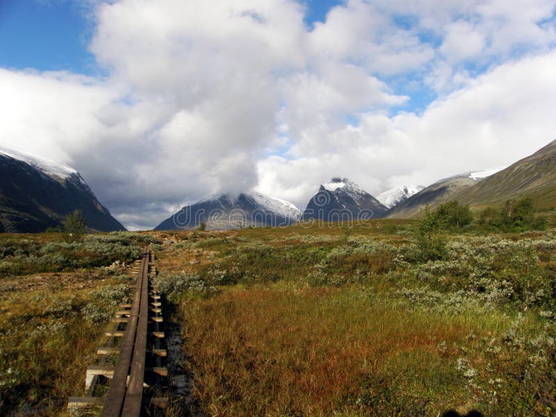 Marsh Mountain Path stock photo. Image of snow, path - 16620942