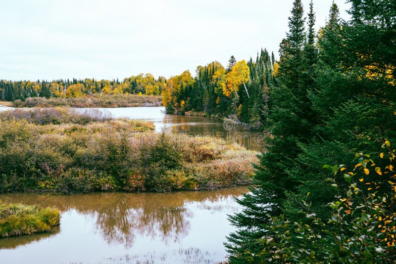 Marsh Scene in Fall, in Grand Portage State Park Minnesota Stock Photo ...