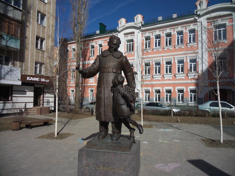 Marshak& X27;s Monument Stock Photo - Image of city, poet: 88194310