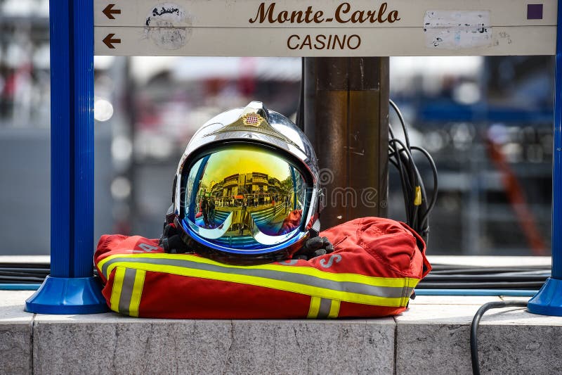 Marshal Helmets, Monaco 2019 Editorial Stock Image - Image of carlo ...