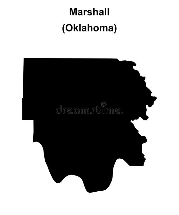 Marshall outline map stock vector. Illustration of county - 361752817