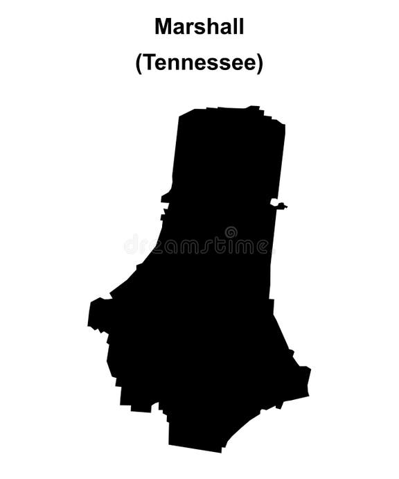 Marshall outline map stock vector. Illustration of counties - 361761719