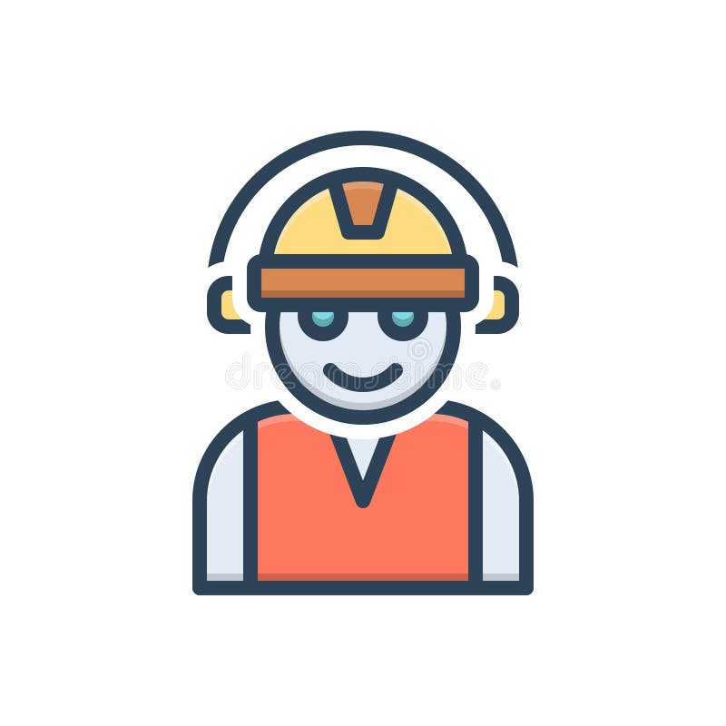 Icon Color Illustration Icon for Marshall, Sheriff and Worker Stock ...