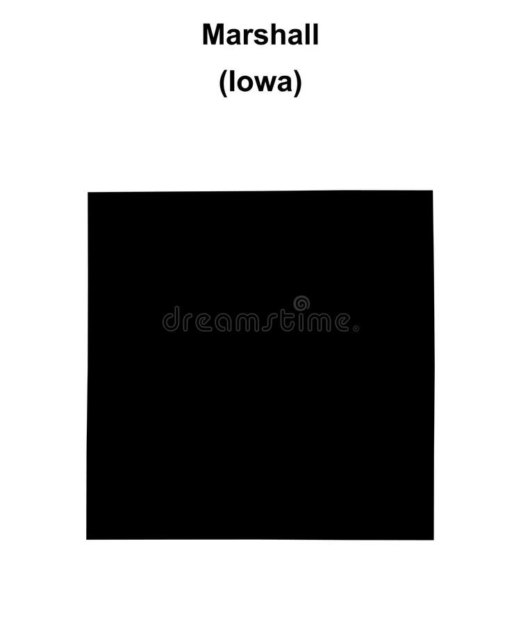 Marshall outline map stock vector. Illustration of county - 361543911