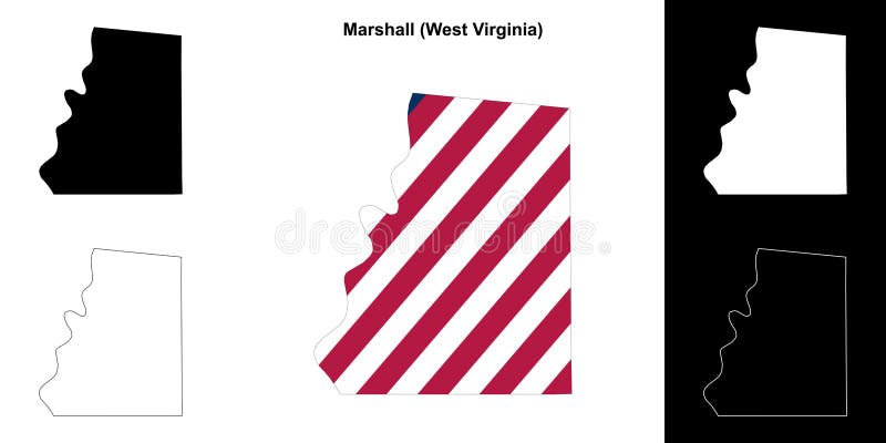 Marshall outline map stock vector. Illustration of contour - 324289893