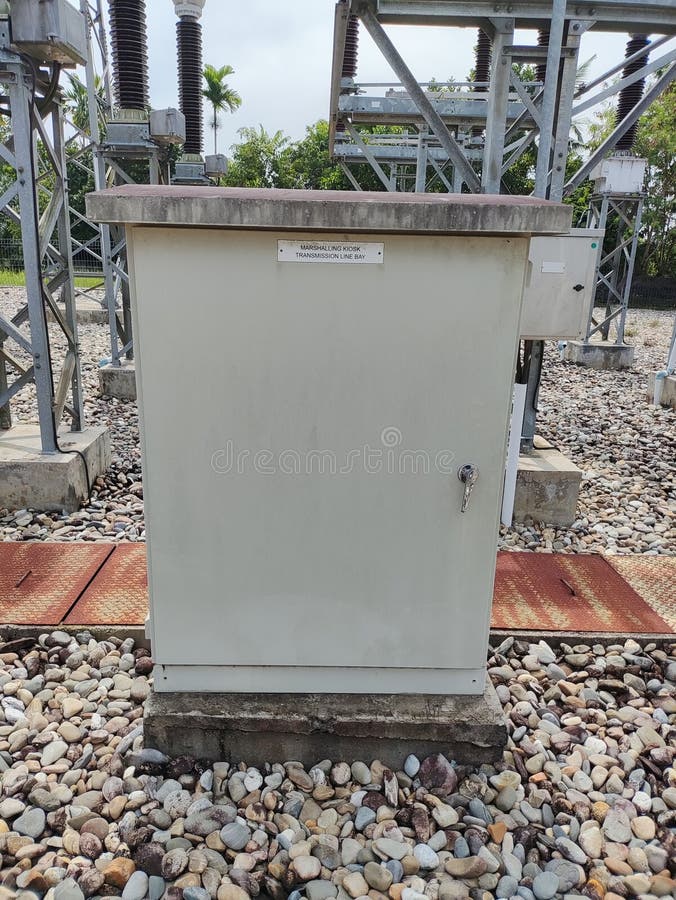 Marshalling Kiosk Substation Panel Stock Photo - Image of kiosk ...