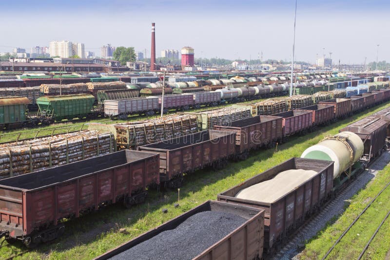 Marshalling yard stock image. Image of strike, railway - 32081995