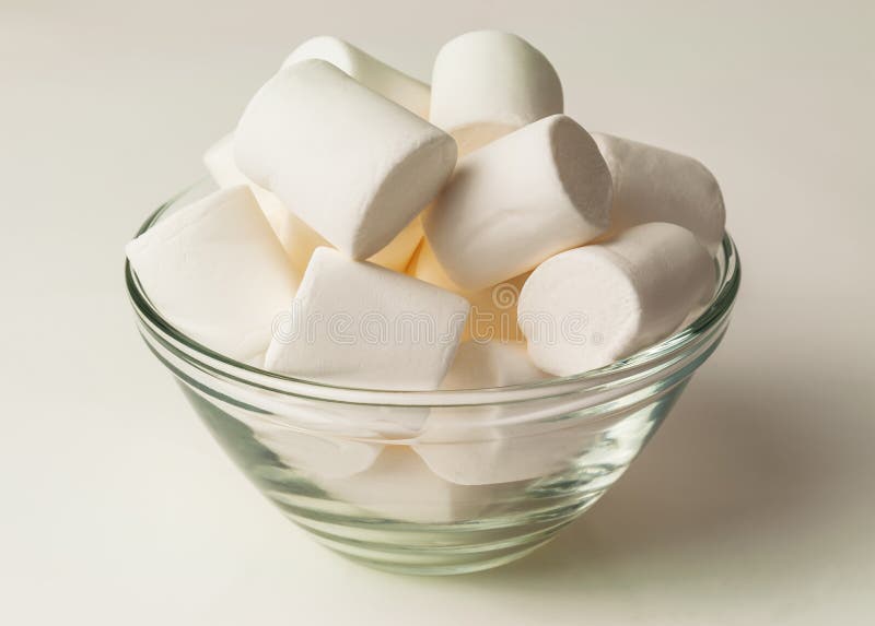 Marshmallow in a bowl stock image. Image of heap, marshmallow - 67489279